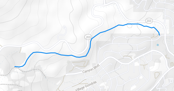 Village Ski Back Trail Skiing Trail - Mammoth Lakes