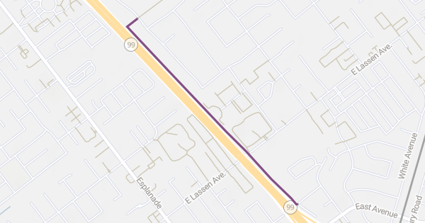 Hwy 99 Bike Path Mountain Biking Trail - Chico, CA