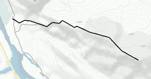 Hawk Mountain Route Hiking Trail - Jasper, Alberta
