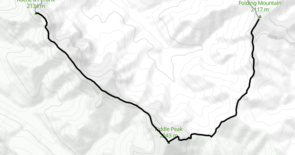 Fiddle Creek Route Hiking Trail - Jasper, Alberta