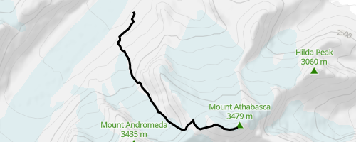 Mount Athabasca Route Hiking Trail - Jasper, Alberta