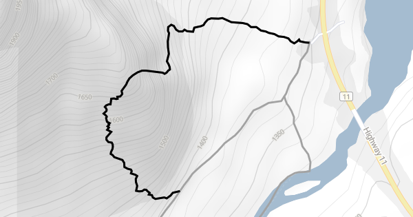 Mount Stelfox Route Hiking Trail - - Alberta