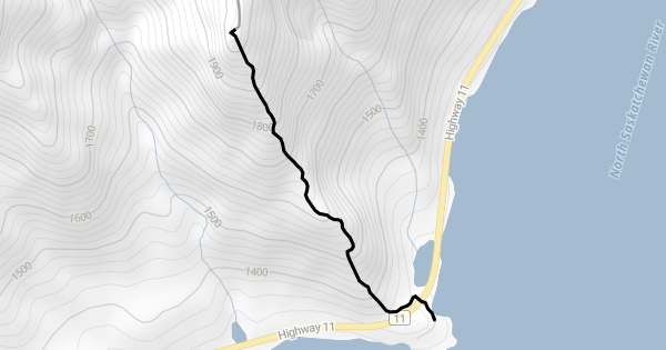 Windy Point Ridge Lookout Trail Hiking Trail - - Alberta