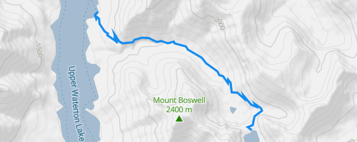 Crypt Lake Trail Hiking Trail - Waterton, Alberta