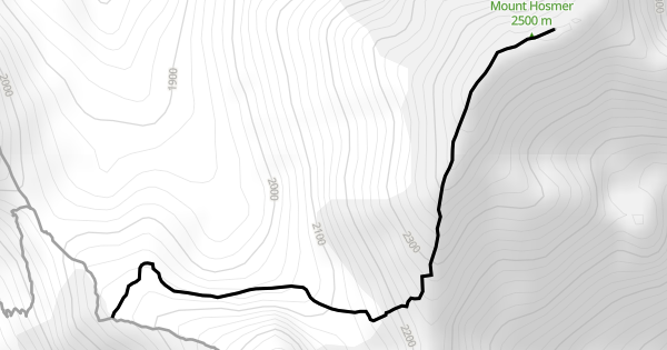 Mount Hosmer Route Hiking Trail - Fernie, BC