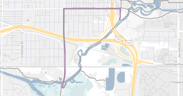 Westbound Construction Alternate Route Multi Trail - Lansing