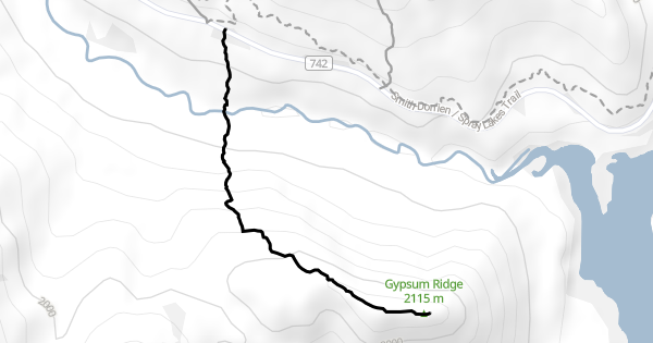 Gypsum Ridge Route Hiking Trail - Canmore, Alberta