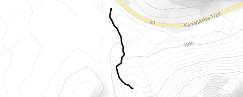 Mount Roberta Route Hiking Trail - Canmore, Alberta