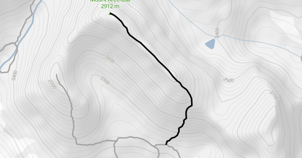 Mount Arethusa Route Hiking Trail - Canmore, Alberta