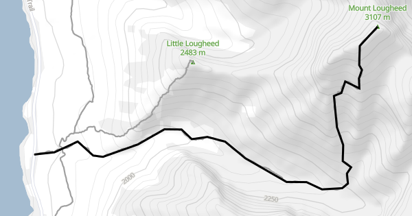 Mount Lougheed Route Hiking Trail - Canmore, Alberta