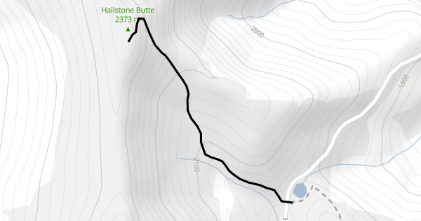 Hailstone Butte Route Hiking Trail - - Alberta