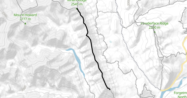 Nihahi Ridge Route Hiking Trail - Kananaskis Village