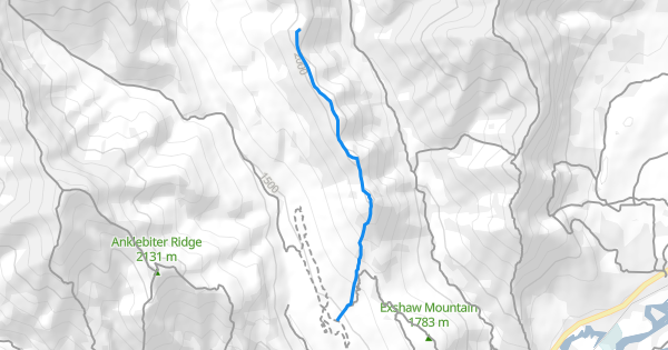 Exshaw Ridge Trail Hiking Trail - Exshaw, Alberta