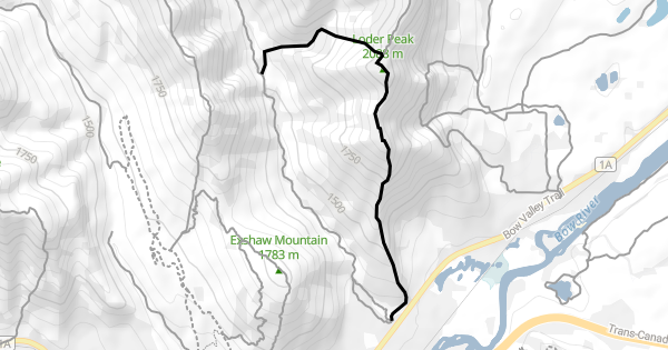 Door Jamb and Loder Peak Trail Hiking Trail - Canmore