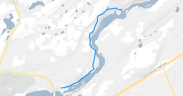 Horseshoe Dam Trail Hiking Trail - Canmore, Alberta