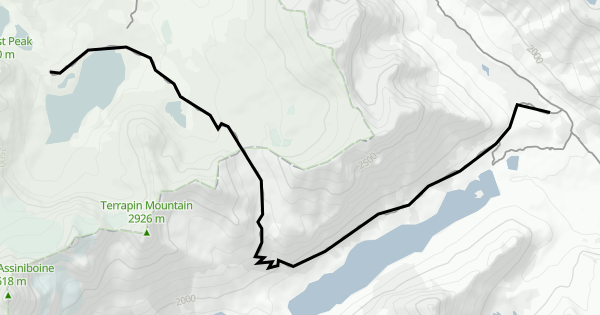 Wonder Pass/Marvel Lake Trail Hiking Trail - - Alberta