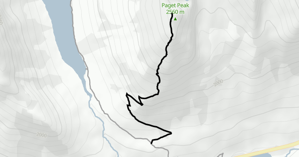 Paget North Ridge Route Hiking Trail - Field, BC