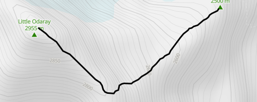 Little Odaray Route Hiking Trail - Field, BC