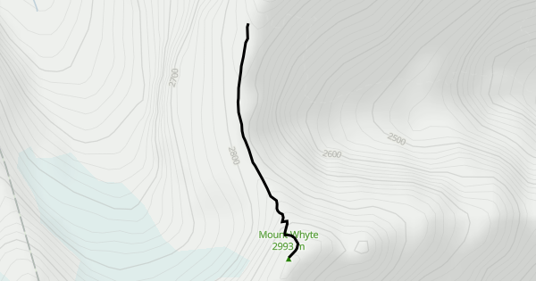 Mount Whyte Route Hiking Trail - Lake Louise, AB