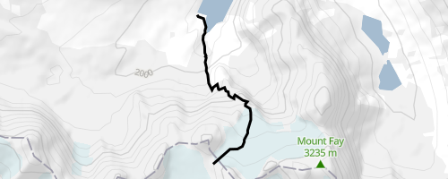Mount Perren Route Hiking Trail - Lake Louise, AB