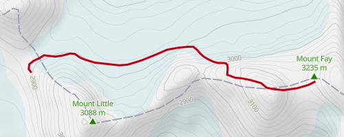 Mount Fay Route Hiking Trail - Lake Louise, AB