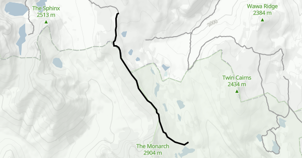 Monarch Ramparts Route Hiking Trail - Banff, Alberta