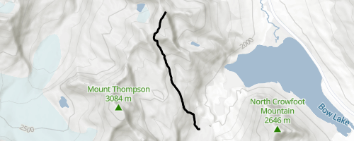 Mount Jimmy Simpson Route Hiking Trail - Lake Louise, AB