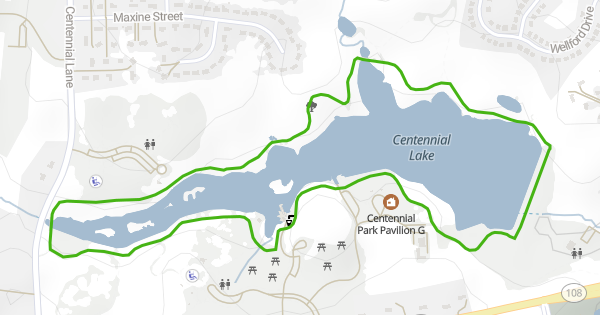 Centennial Lake Trail Mountain Biking Trail - Columbia