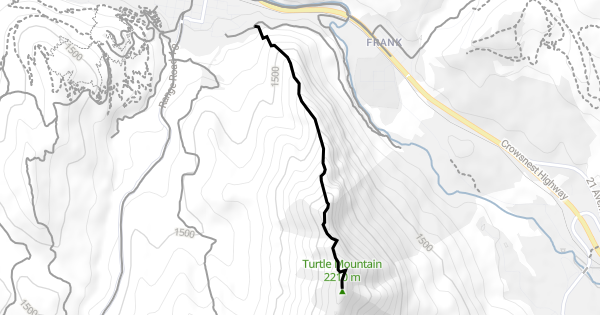Turtle Mountain Hike Hiking Trail - - Alberta