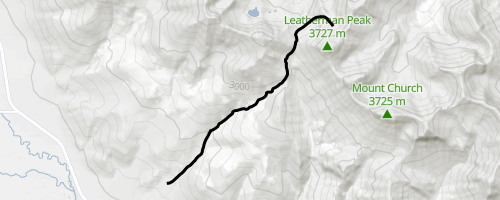 Leatherman Pass Route Hiking Trail - Challis, Idaho