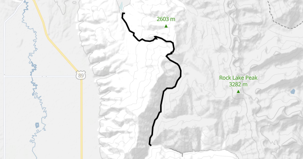 North Fork Swift Creek Trail Hiking Trail - - Wyoming
