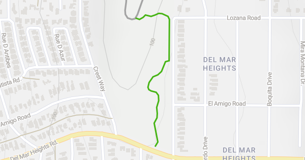 Crest Canyon Connector Trail Hiking Trail - Del Mar