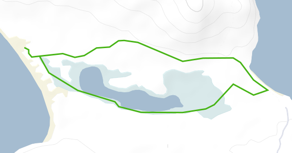 Lagoon Beach Track Hiking Trail - Sloping Main