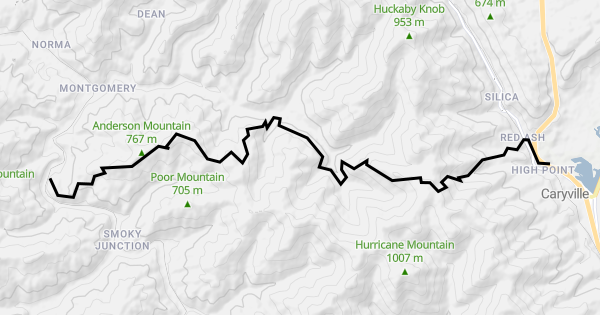 Red Ash Bridge Trail Hiking Trail - Caryville, Tennessee