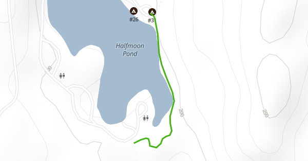 Half Moon Shore Trail Hiking Trail - Hubbardton, Vermont