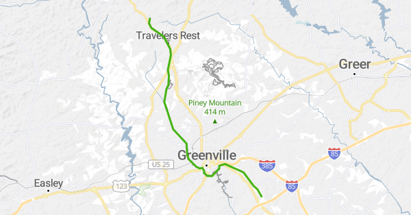 Prisma Health Swamp Rabbit Trail - Green Line Hiking Trail - Greenville
