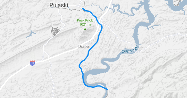 New River Trail (Hiwassee to Draper Draper to Dora Junction) Multi ...