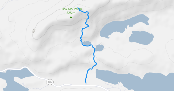 Tunk Mountain Ridge Loop Hiking Trail - Winter Harbor