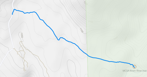 Krom River Hut Path Hiking Trail - Wellington