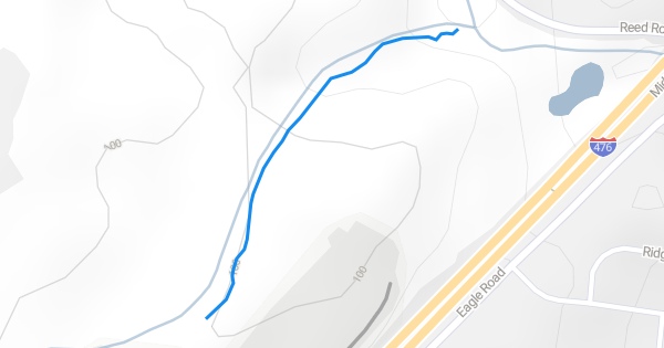 Creek Cut-through Mountain Biking Trail - Springfield