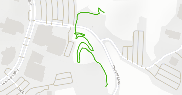 USI Broadway Connector Trail Mountain Biking Trail - Evansville