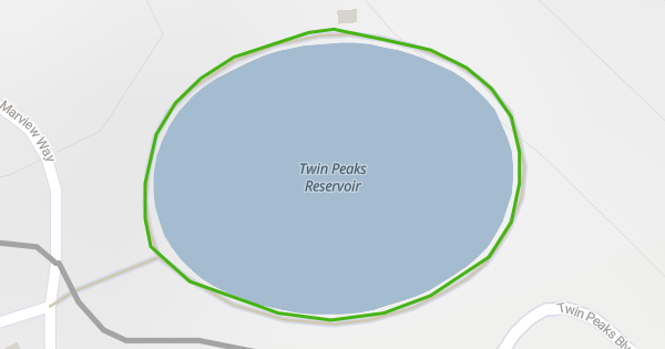 Twin Peaks Reservoir Loop Multi Trail - San Francisco