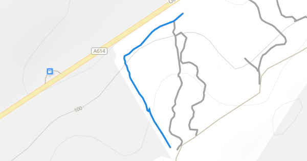 a614 rollercoaster and Right angle Mountain Biking Trail - Nottingham
