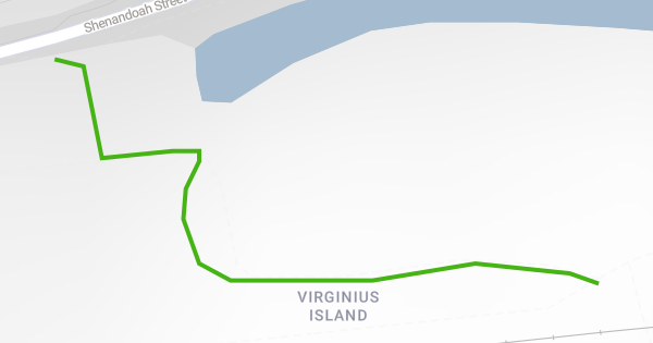 Virginius Island and Hall's Island Trail Hiking Trail - Harpers Ferry