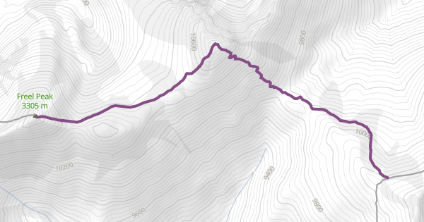 Freel Peak To Jobs Sister And Jobs Peak Trail Hiking Trail - South Lake ...