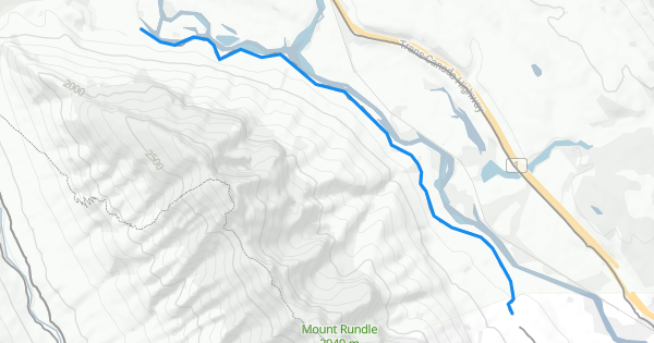 Rundle Riverside Mountain Biking Trail - Banff, AB