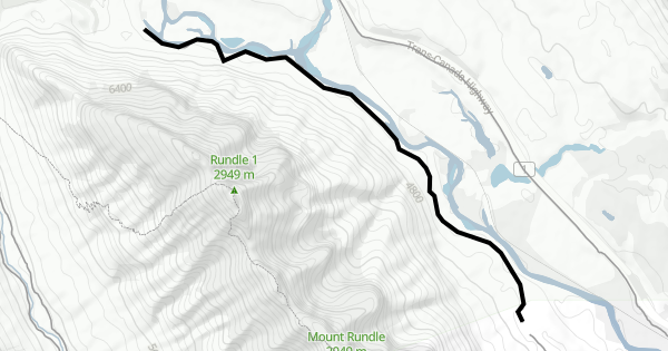 Rundle Riverside Mountain Biking Trail - - Alberta