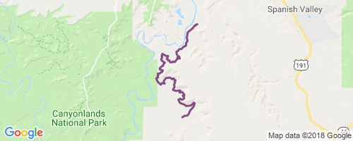 Lockhart Basin Road Mountain Biking Trail - Moab, UT