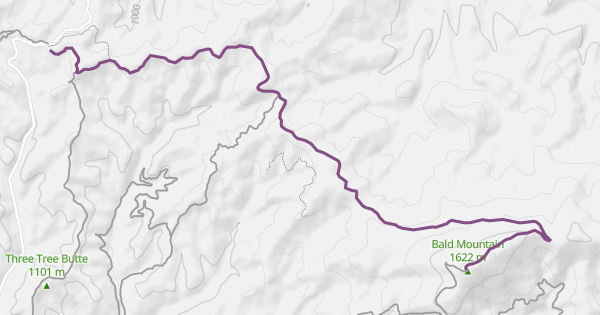Palouse Divide Road with Bald Mountain Road Mountain Biking Trail ...