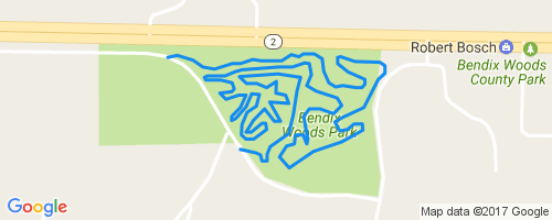 Bendix Woods Trail - East Mountain Biking Trail - South Bend